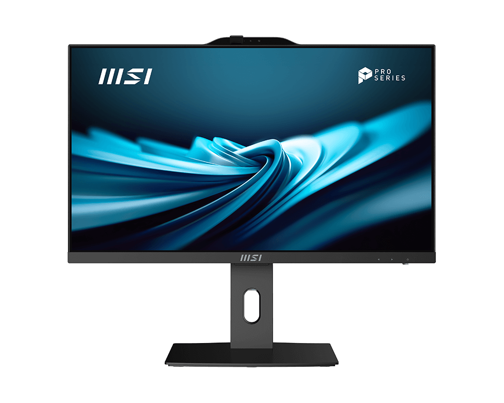 MSI Моноблок MSI Pro AP242P 14M-670XRU 9S6-AE0621-827 (Core i3 14100-3.50ГГц, 8ГБ, 512ГБ SSD, UHDG, 1ГБит LAN, WiFi, BT, WebCam, 23.8 1920x1080 IPS матов, без ОС) черный + клавиатура + мышь