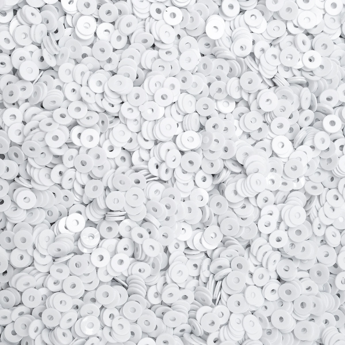 Пайетки для рукоделия пришивные плоские, 3 мм, 10 г*10 упак, Astra&Craft (L010 белый матовый)