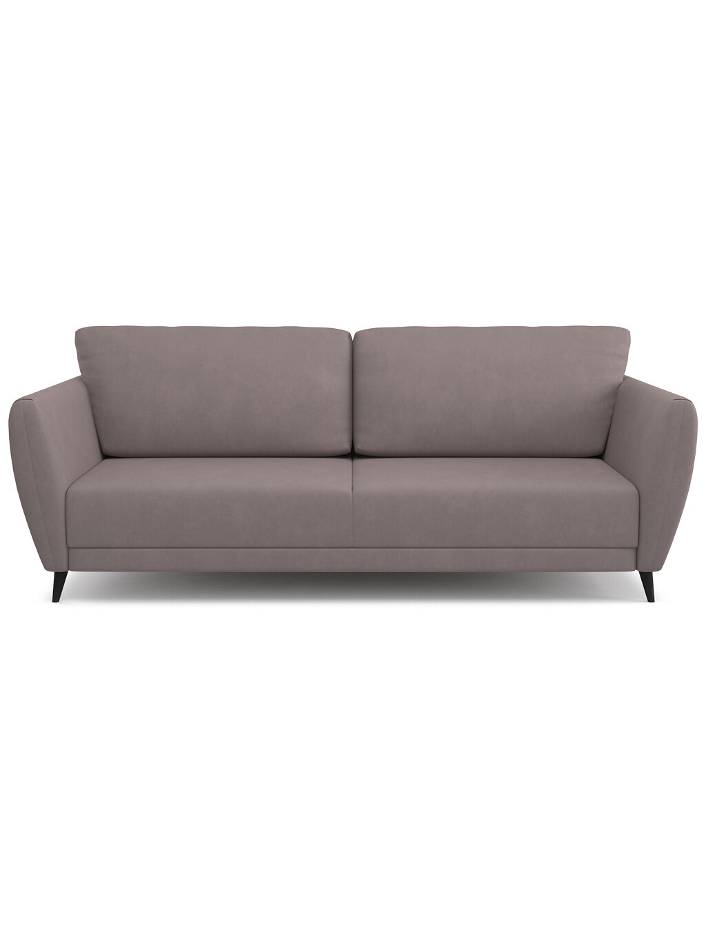 Диван-кровать раскладной PUSHE Фабьен СП, велюр коричневый Formula 290