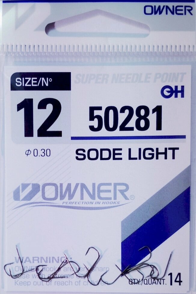 Крючки Owner 12/50281 0.30 Sode Light