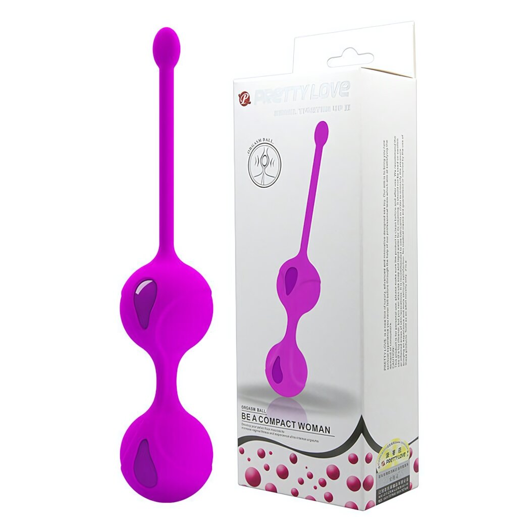 Вагинальные шарики "Kegel Tighten Up II", силикон, розовый, длина 16.3см/диаметр 3.2см