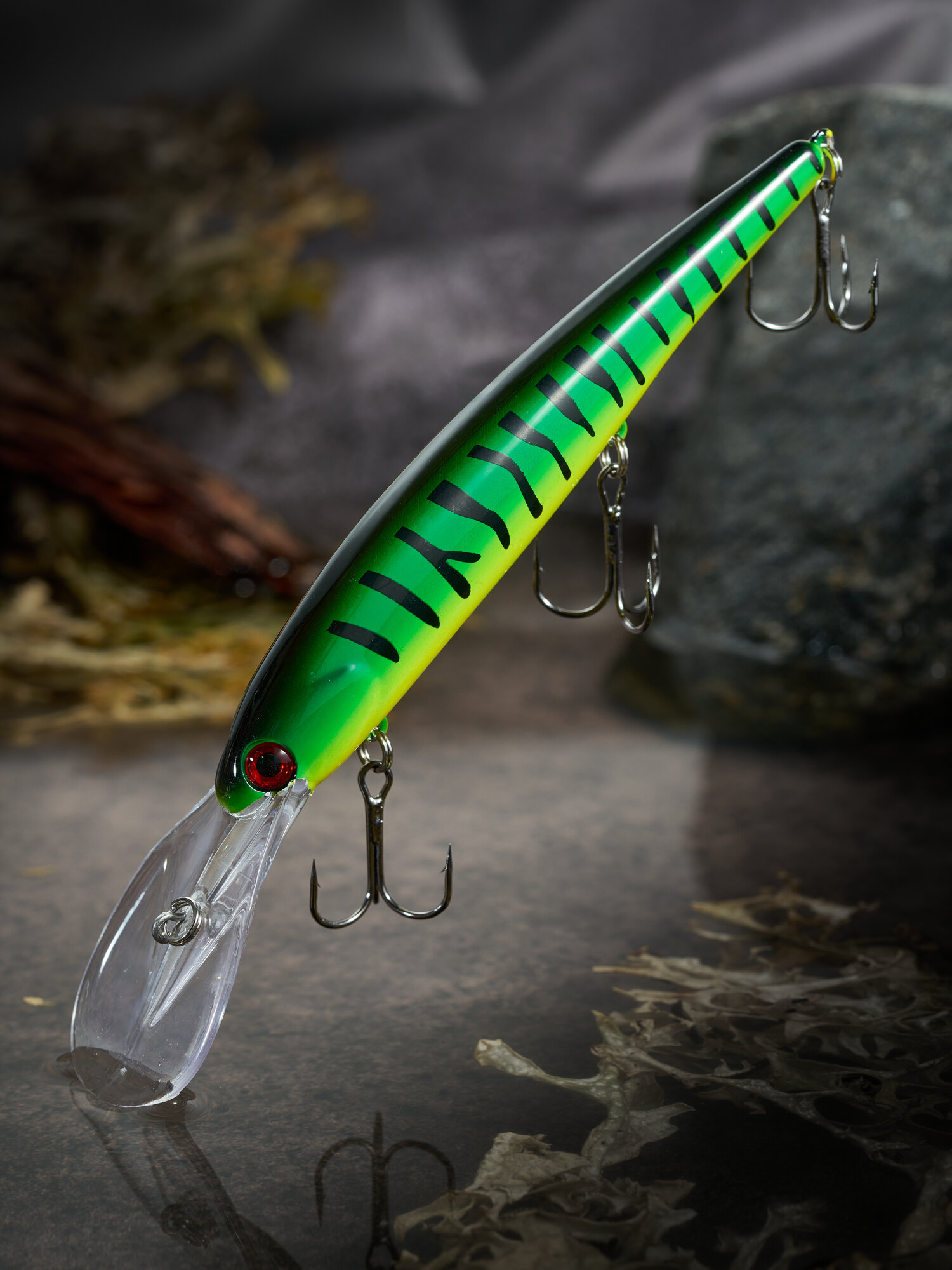 Воблер шумовой Bandits Минноу 12 см, 20 гр заглубление до 8 метров, для троллинга и спиннинговой ловли, на судака и щуку, цвет UV04