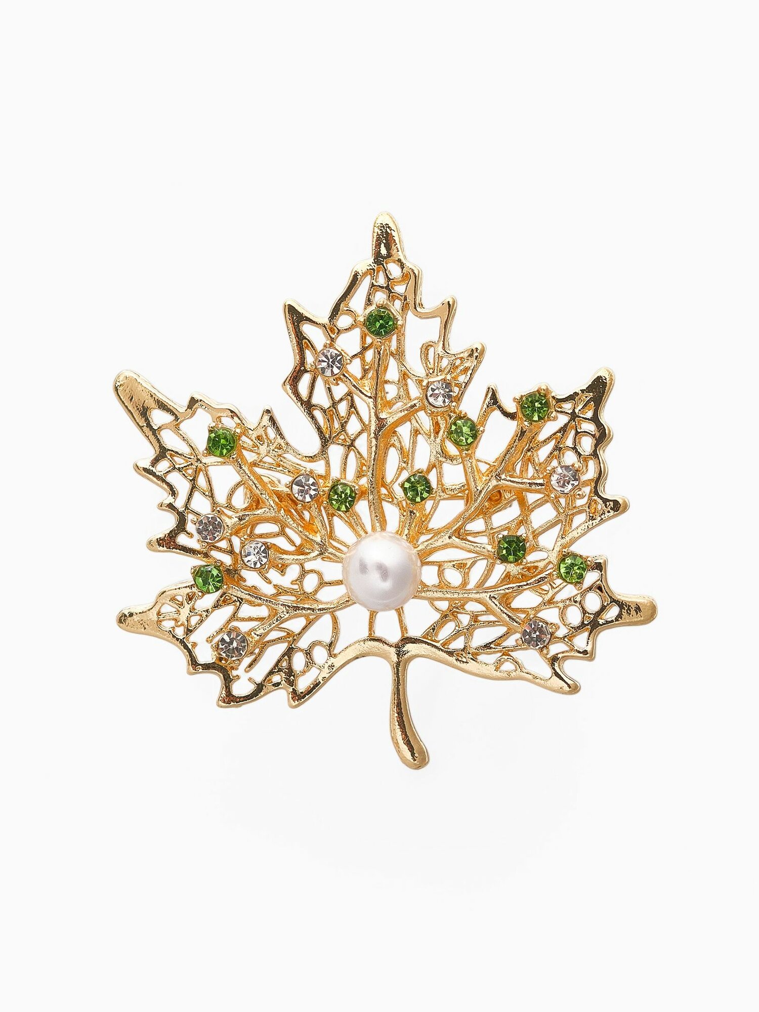 Брошь, стразы, пластик