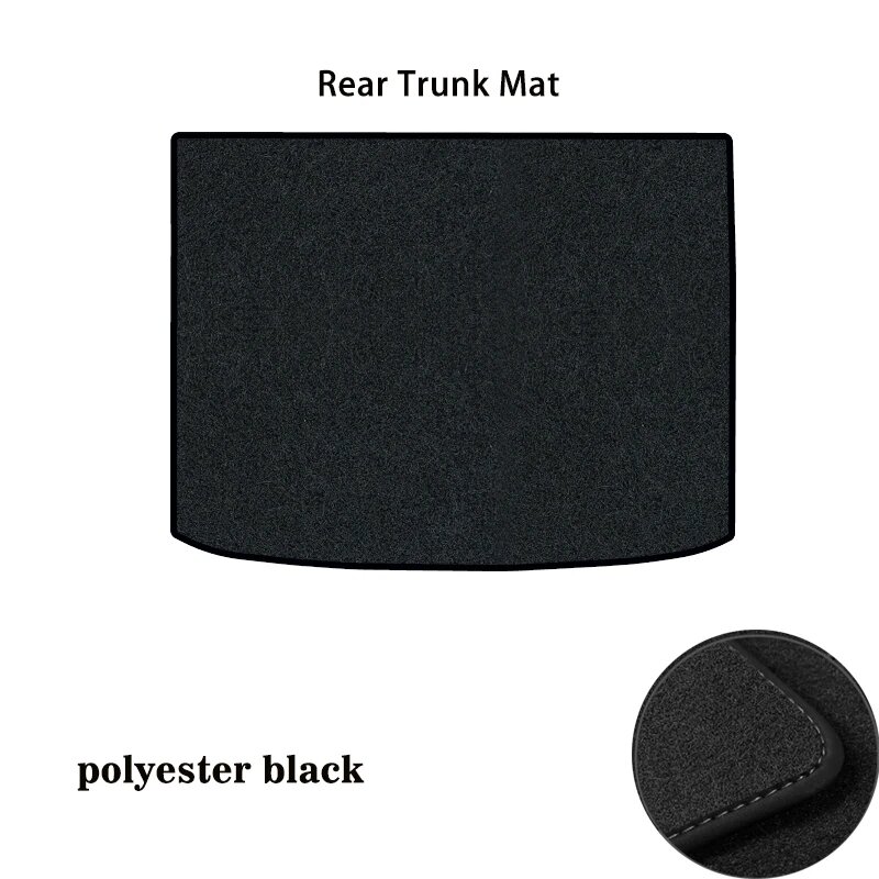 Задний коврик для багажника для Audi A3 Sportback 8Y 2021 2022 2023, багажник, грузовой вкладыш, лоток, багажник, напольные коврики, автомобильные аксессуары polyester black