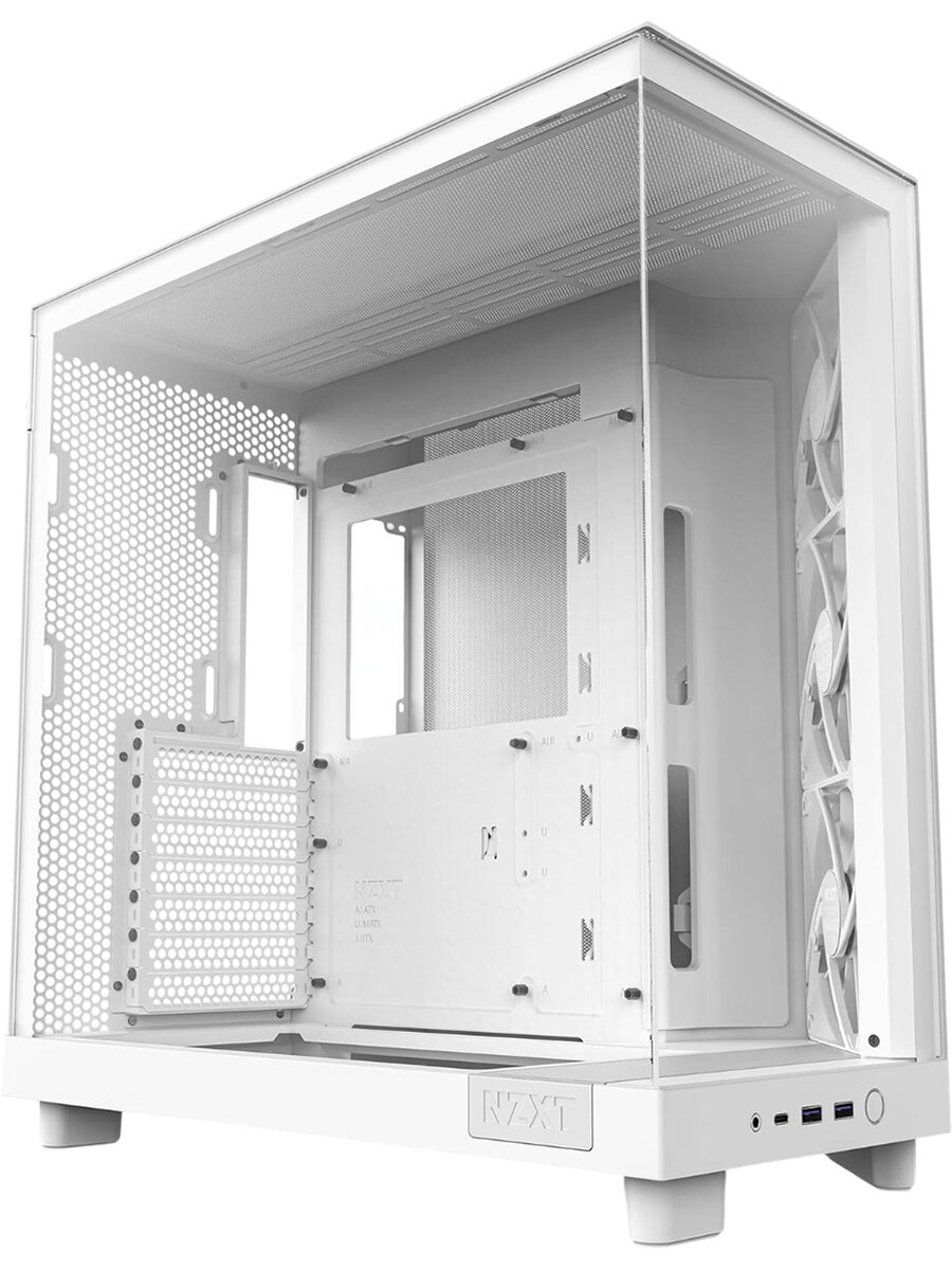 Корпус для ПК без БП NZXT H6 Flow White (CC-H61FW-01), официальная гарантия