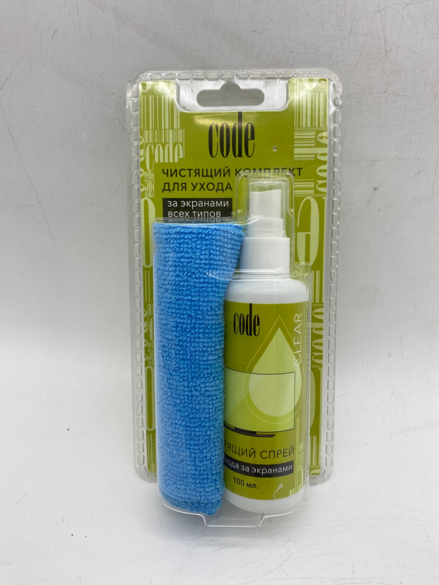 Чистящее средство для ТВ Code CC-504 спрей 100мл + микрофибра