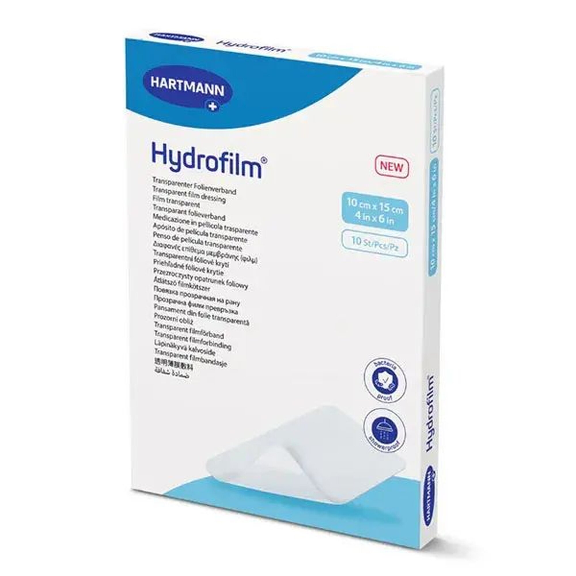 Hartmann Hydrofilm Прозрачная самофиксирующаяся повязка 10х15см/10 шт