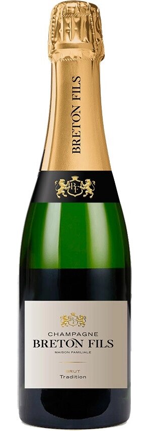 Шампанское Champagne Breton Fils, Tradition Brut, Champagne AOC, 375 мл