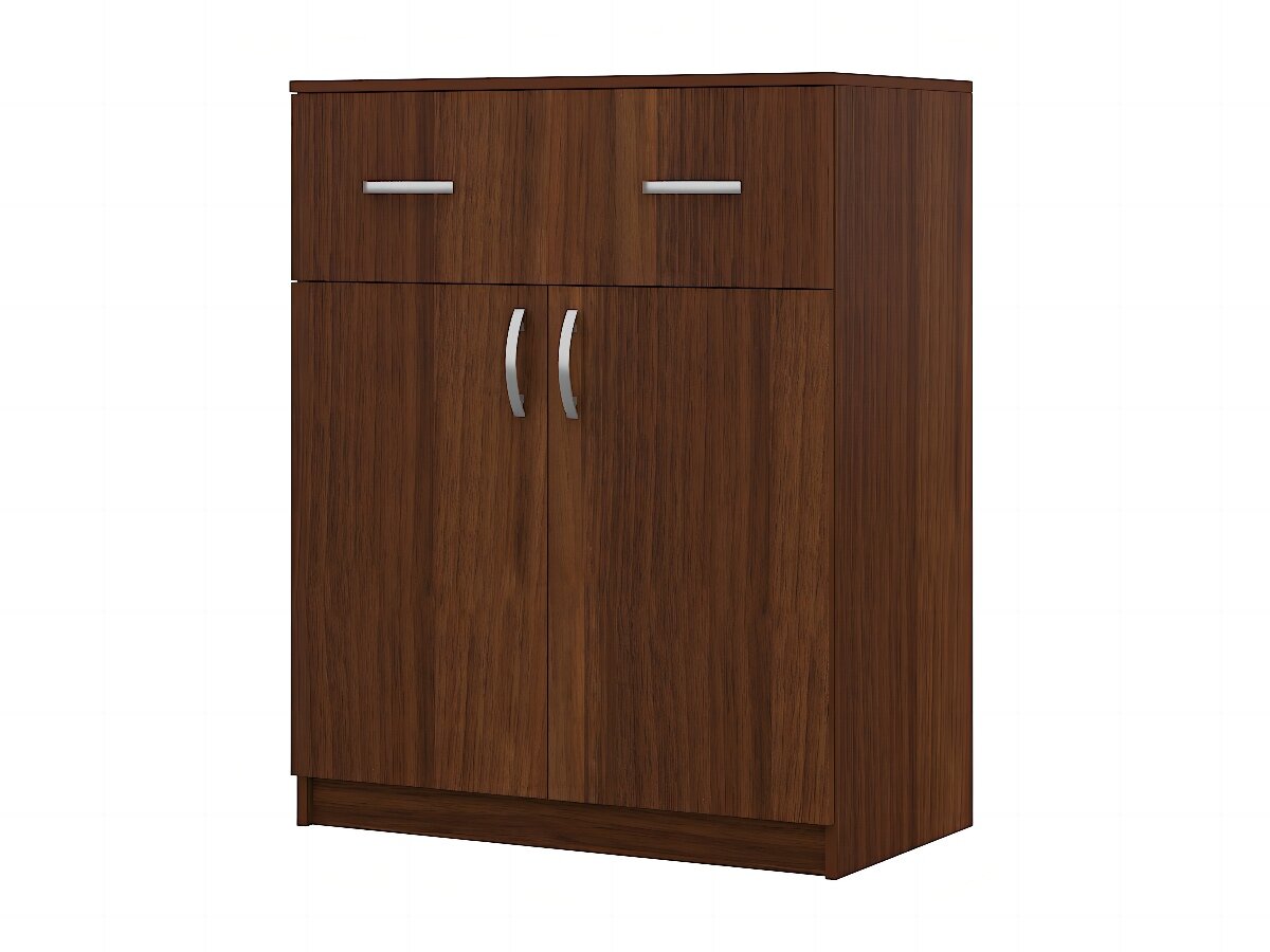 Тумба ТМ-48 (ШхГхВ) (800х420х1010)мм, 35 кг, орех, 1 ящик, 2 дверки, "Колизей мебель"