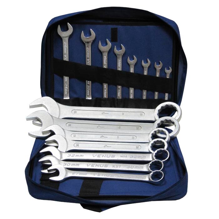 Набор ключей гаечных комбинированных нкгк КВ-15, размер 10-55 мм