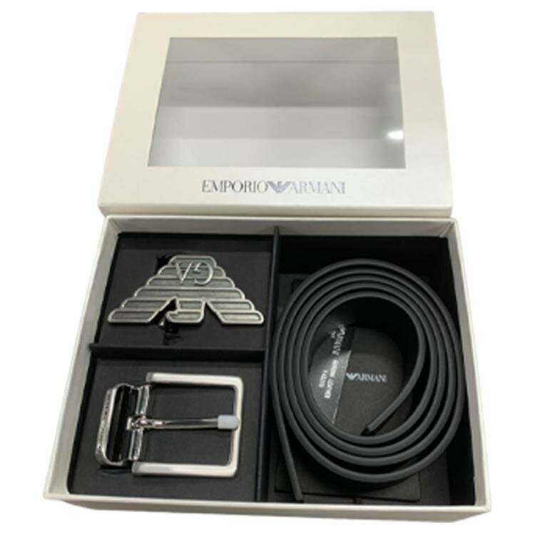 EMPORIO ARMANI Reversible Interchangeable Buckle Belt null