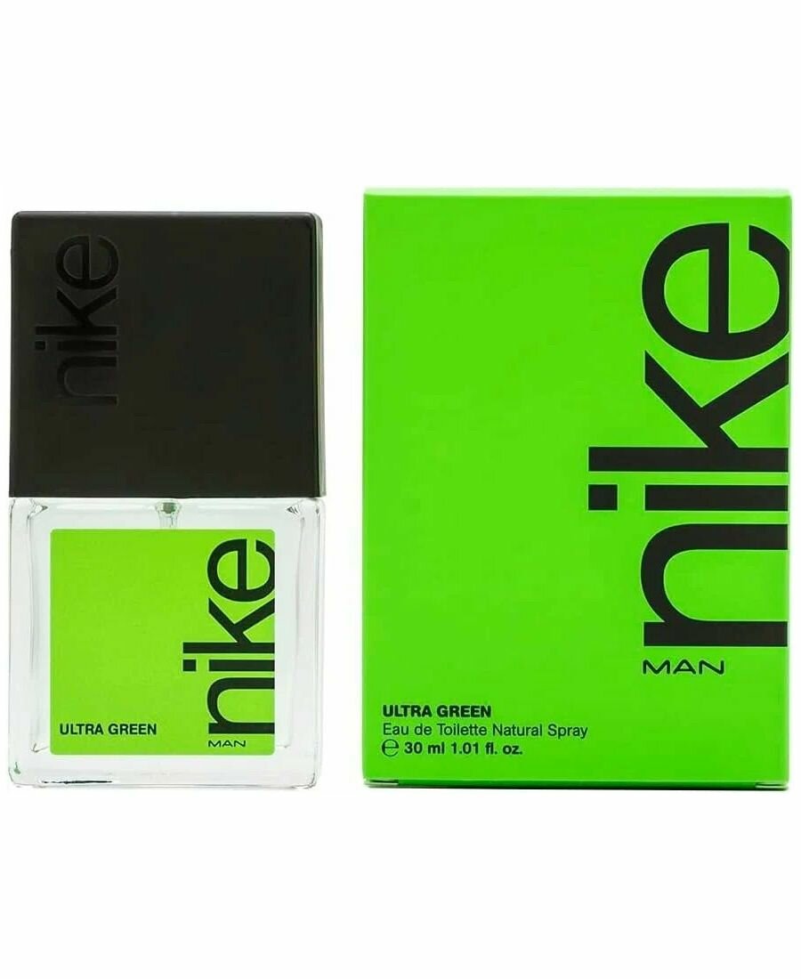 Туалетная вода "Nike Ultra Green Man", мужской, древесно-восточный аромат, 30мл