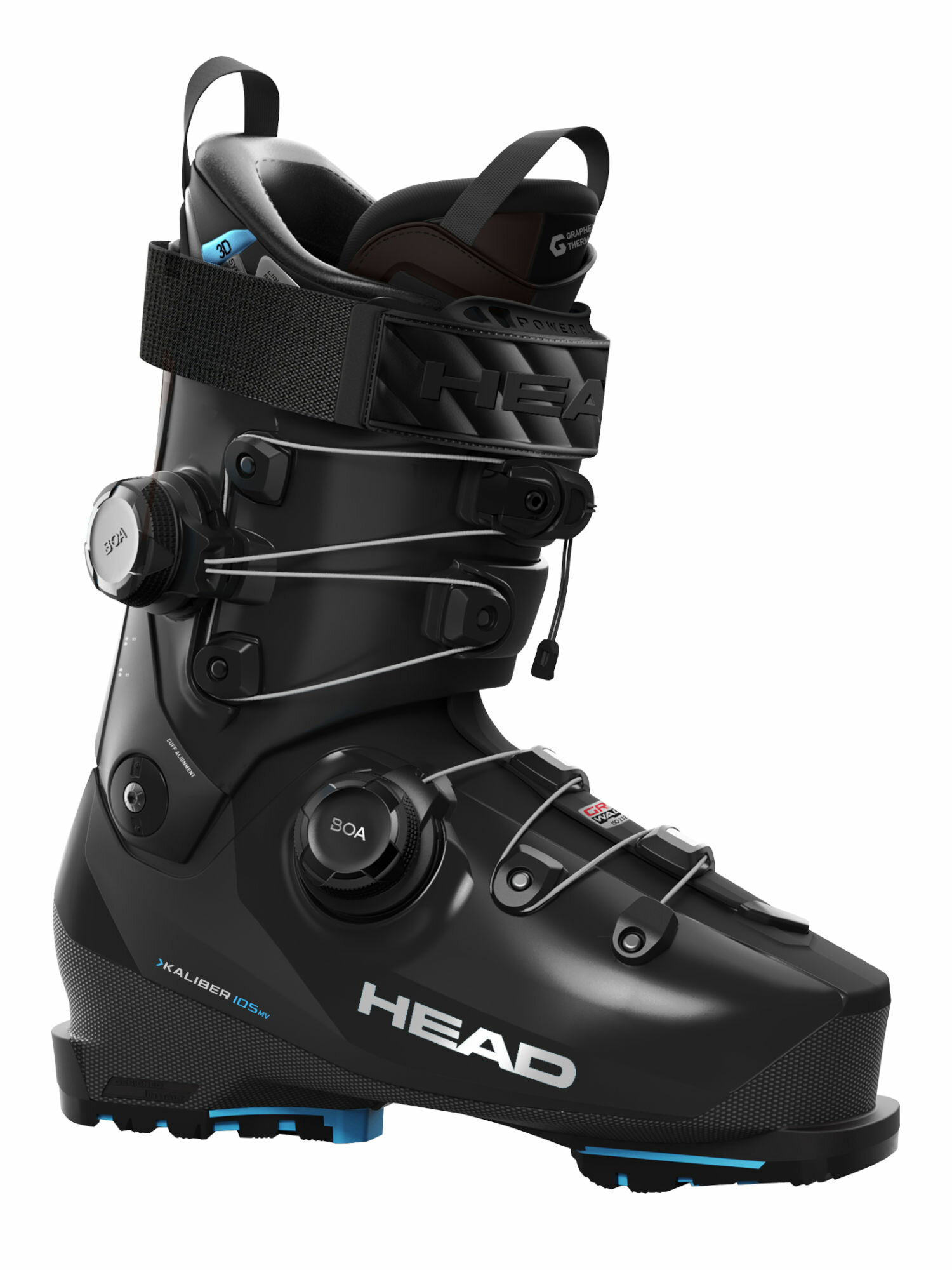 Горнолыжные ботинки HEAD Kaliber 105 MV GW BOA 2 Black/Turquoise (см:25,5)