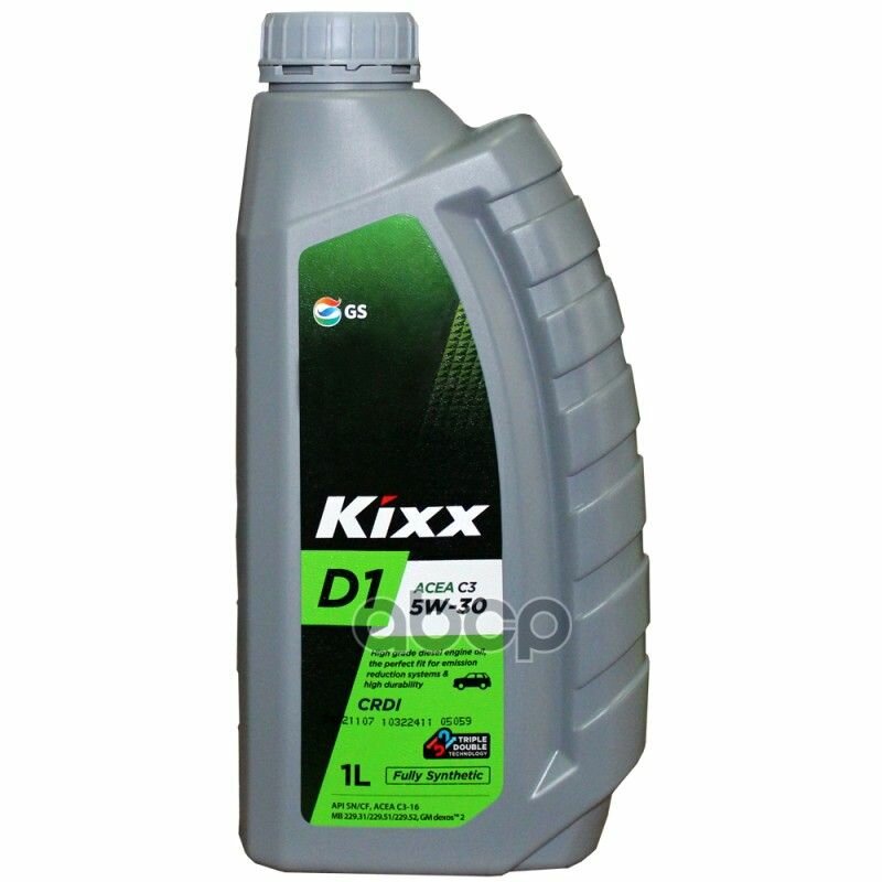 Kixx Масло Моторное Kixx D1 C3 5W-30 Api Sn/Cf,/C3, Mb 229.51/229.31, Ll-04 1Л