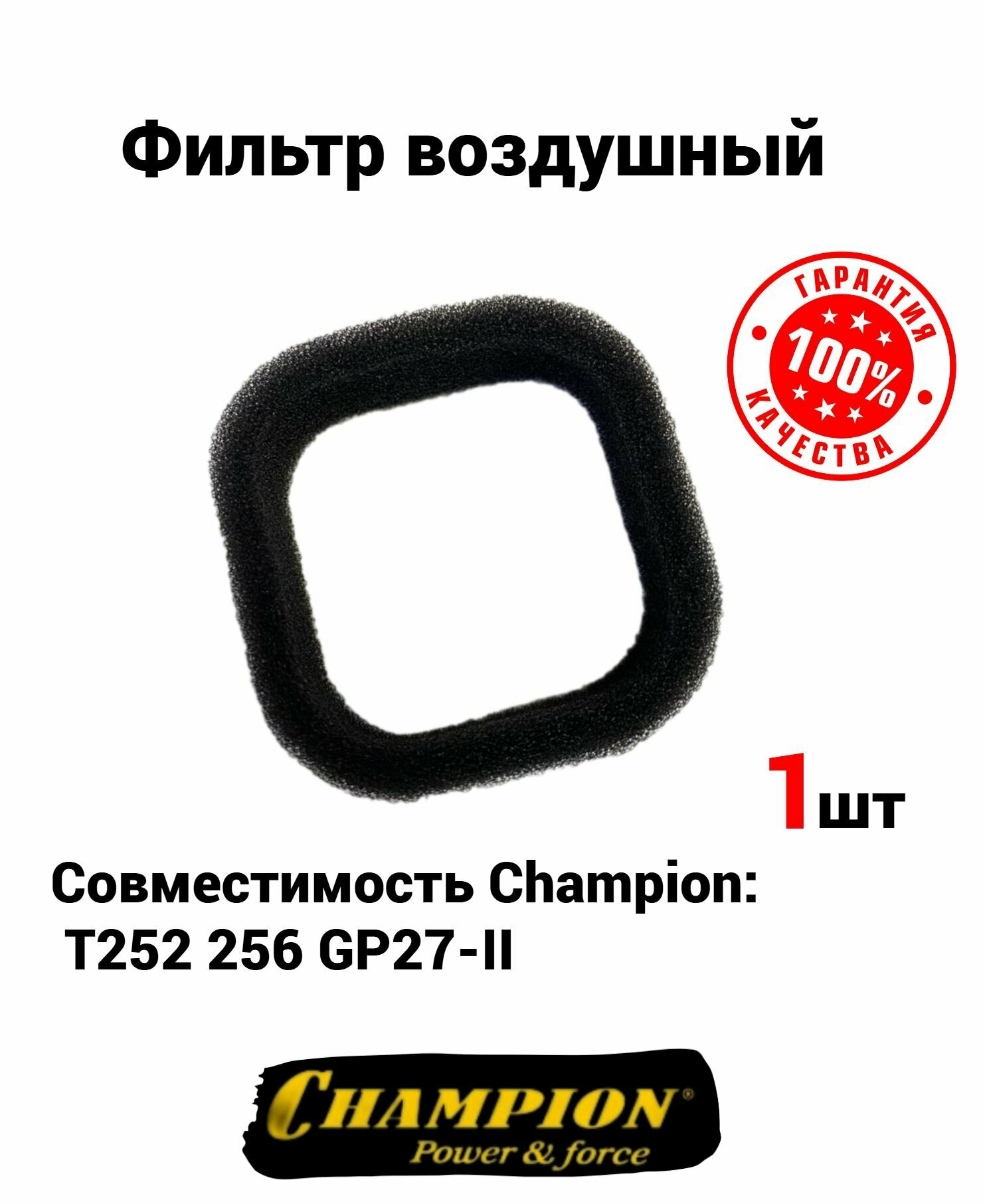 Фильтр воздушный для Champion T252 256 GP27-II, 026253210