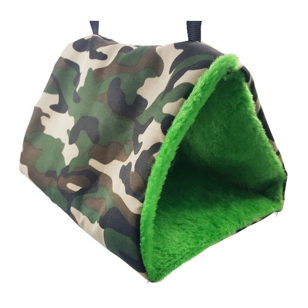 Средний и крупный попугай теплый треугольный гамак-гнездо из хлопка-большой-камуфляж