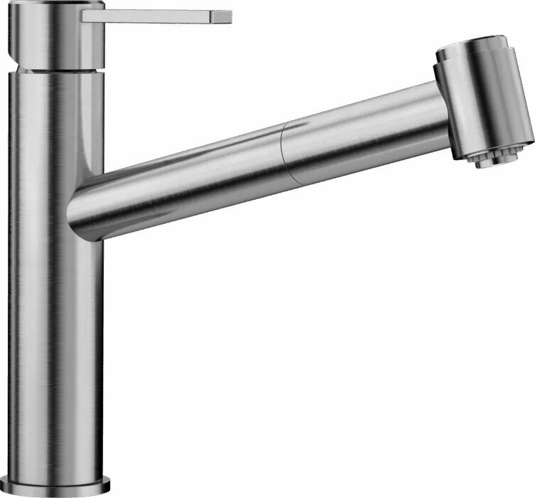 Смеситель для кухни Blanco Ambis-S 523119 с поворотным изливом, матовый, однорычажный, латунный, с керамическим картриджем