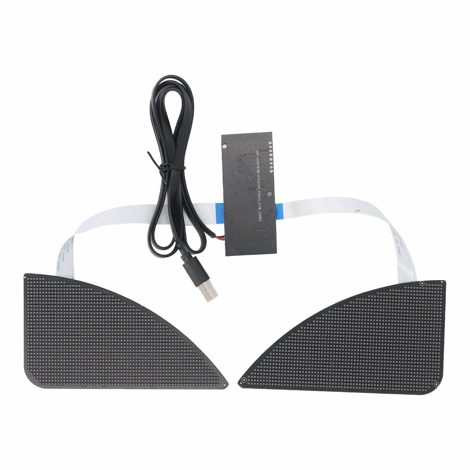 32x64 программируемая LED-матрица в форме глаз