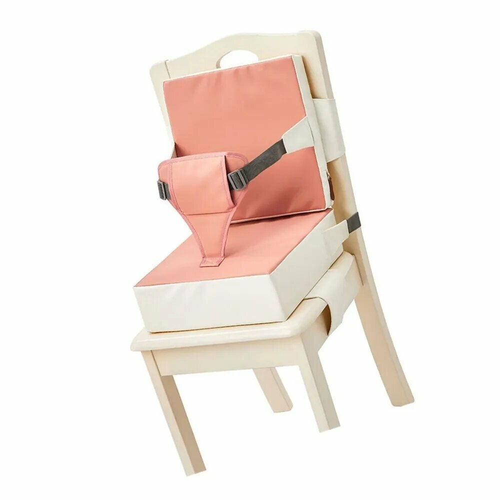 Подушка-бустер для детского обеденного стула-розовая