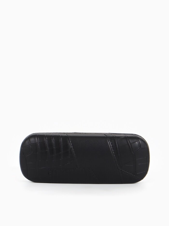 Футляр для очков Июнь2503, 16*5,8*3 см, хлопушка, черный