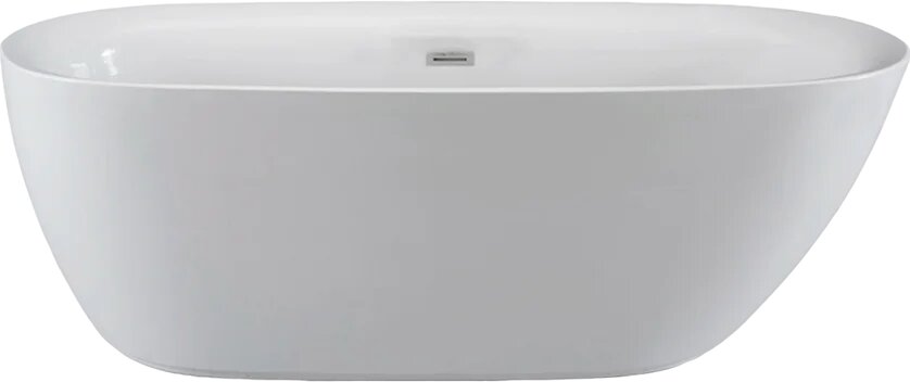 Акриловая ванна Ceruttispa Como 7386 170x75, на ножках, отдельностоящая, белая, глянцевая, овальная, антискользящее покрытие