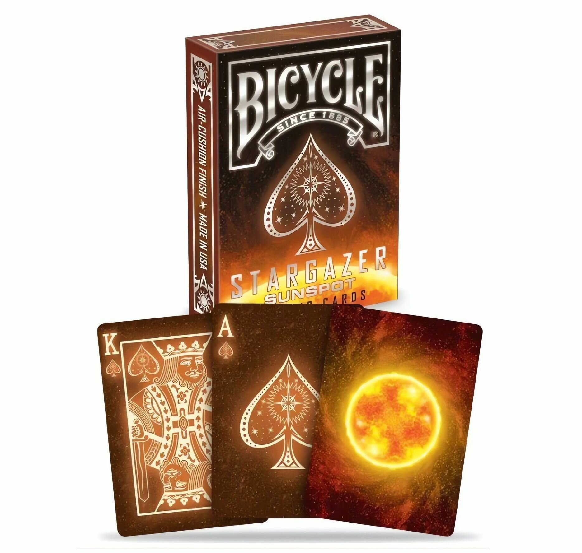 Игральные карты "Bicycle". Серия "Stargazer Sunspot" + пластиковый контейнер для хранения