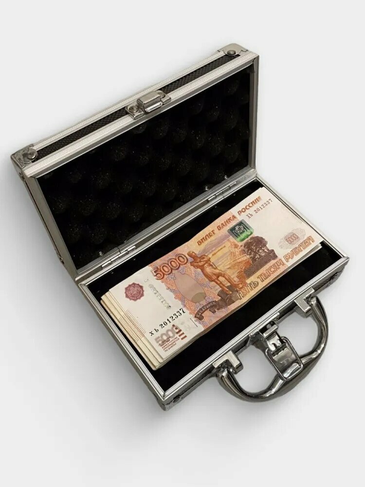 Мини чемодан для денег, открытка для денег