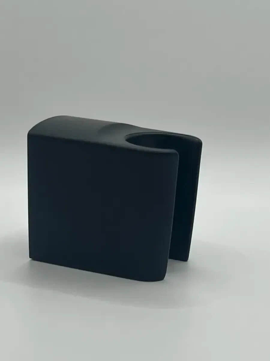 Кронштейн для душа Frap F34-6, настенный, чёрный, пластиковый