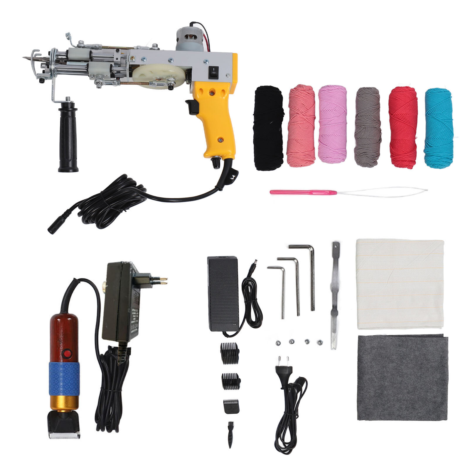 Электрическая машина для тафтинга 40 стежков/сек стартовый набор EU