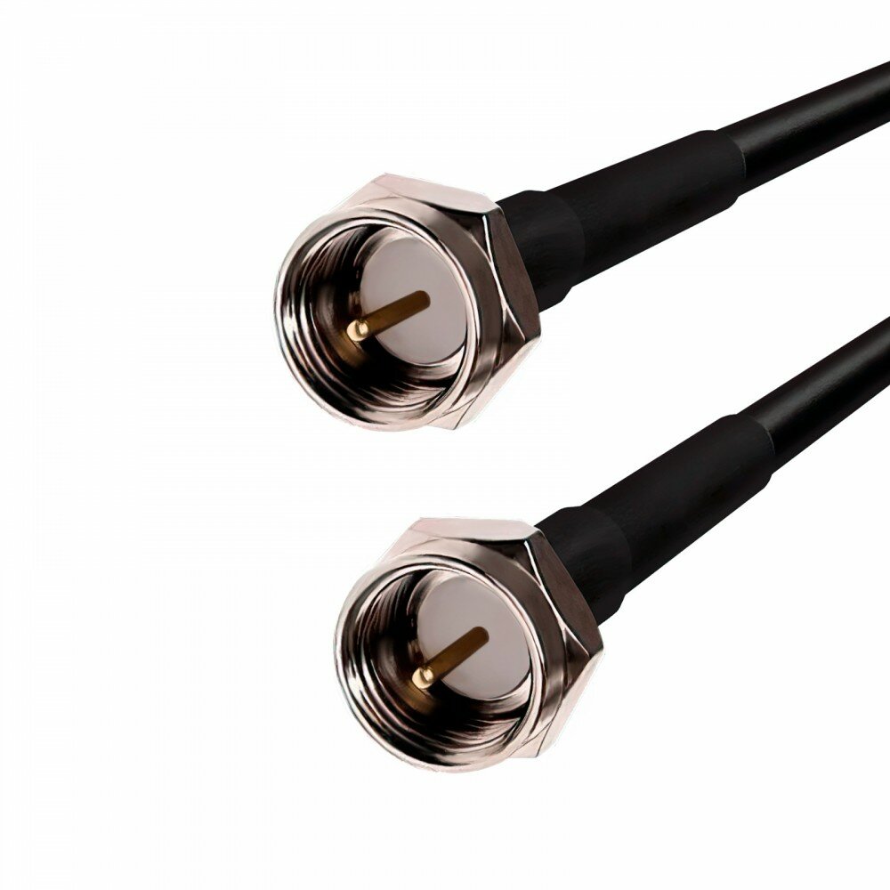 Кабельная сборка F-male - F-male 2 м, кабель 5D-FB CCA