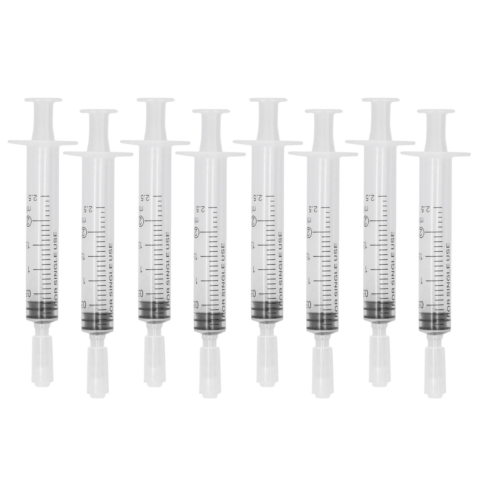 Набор из 8 дозаторов для духов, жидкого тоника и косметики объемом 2,5 мл. Точное нанесение и простота использования.