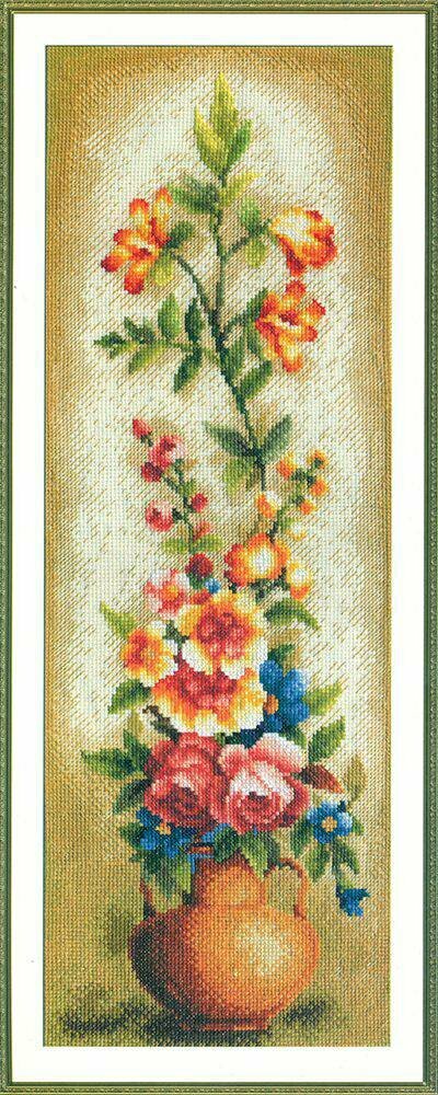 Набор для вышивания «Panna» Ц-0695 "Цветочная фантазия" 16,5*48 см.
