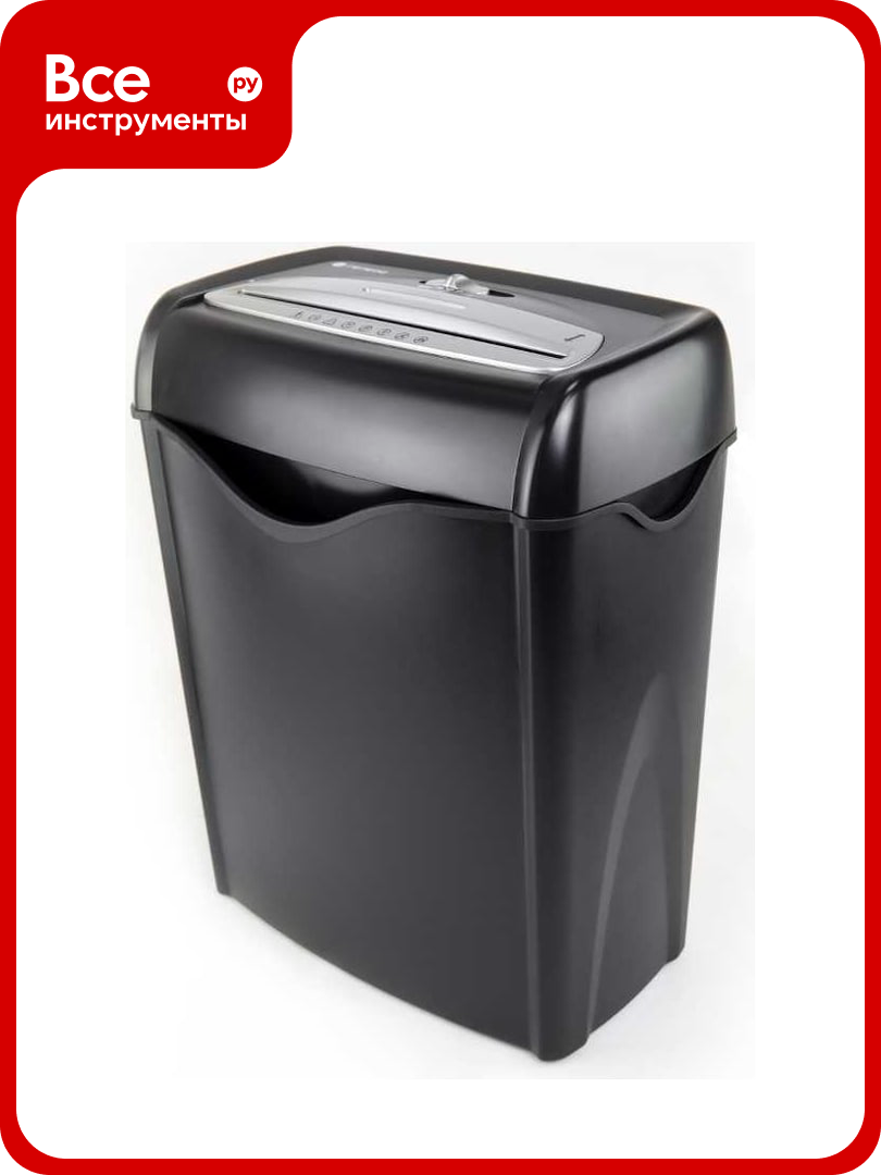 Уничтожитель документов, скоб, пластиковых карт гелеос фрагмент 5,9 мм, до 12 листов, уничтожения документов формата