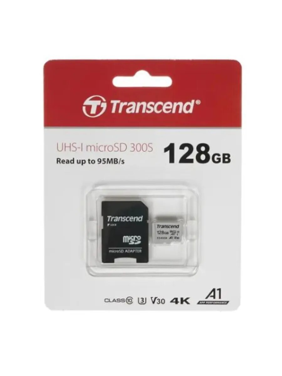 Карта памяти 300S microSDXC 128 ГБ TS128GUSD300S-A