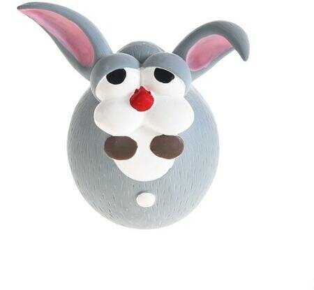 HOMEPET BUBBLE 12х10х7,5 см игрушка для собак заяц с пищалкой латекс