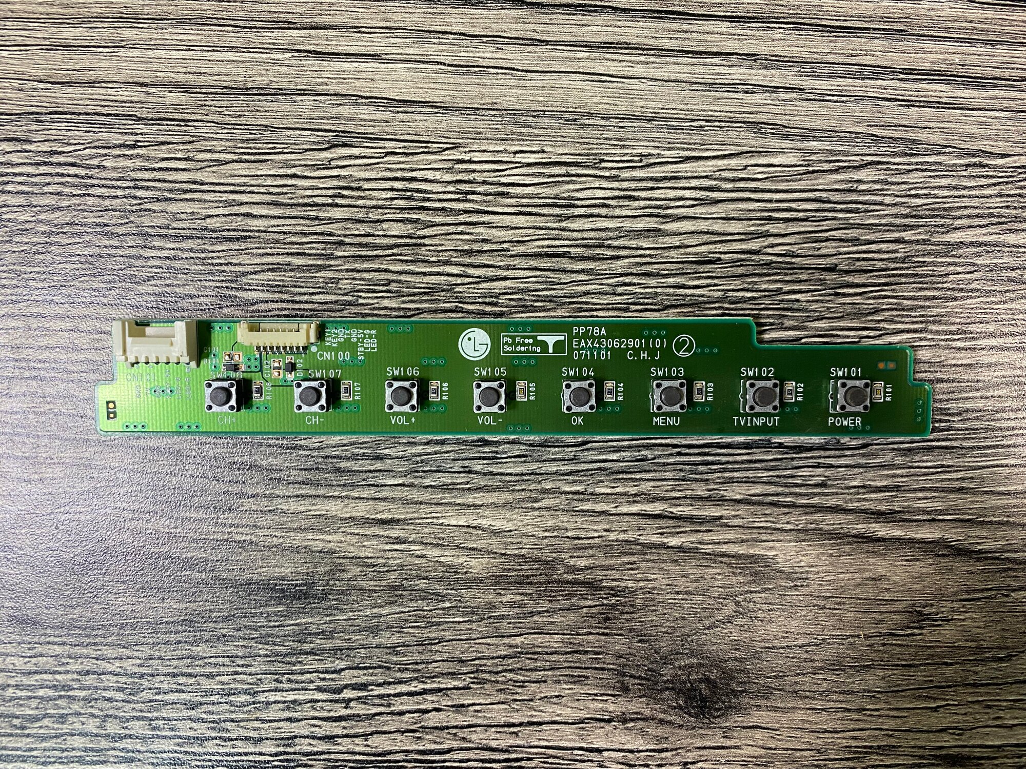 Плата управления PP78A EAX43062901 (01) 071101 C.H.J для LG 32PC52-ZD