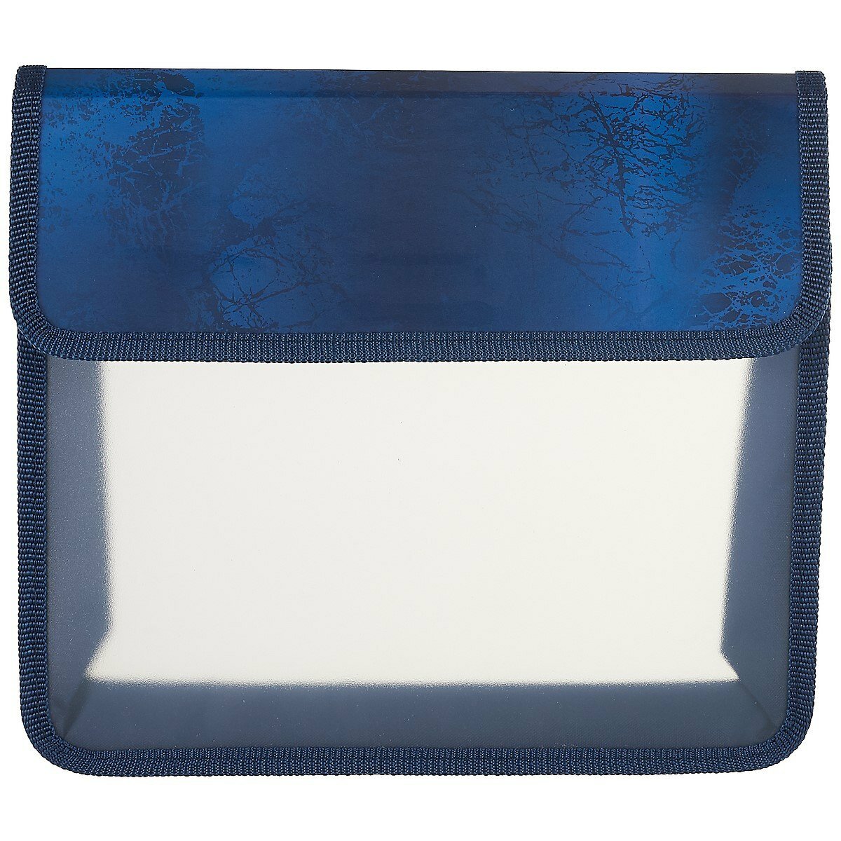 Папка для тетрадей А5 липучка, пластик, синяя