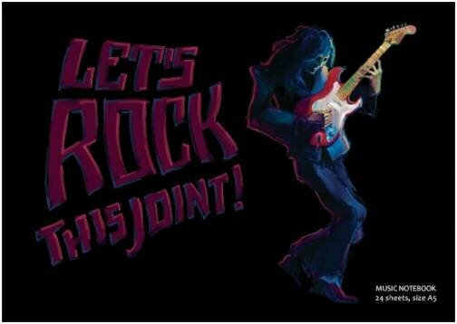 Нотная тетрадь "Гитарист" формат А5, 24 листа