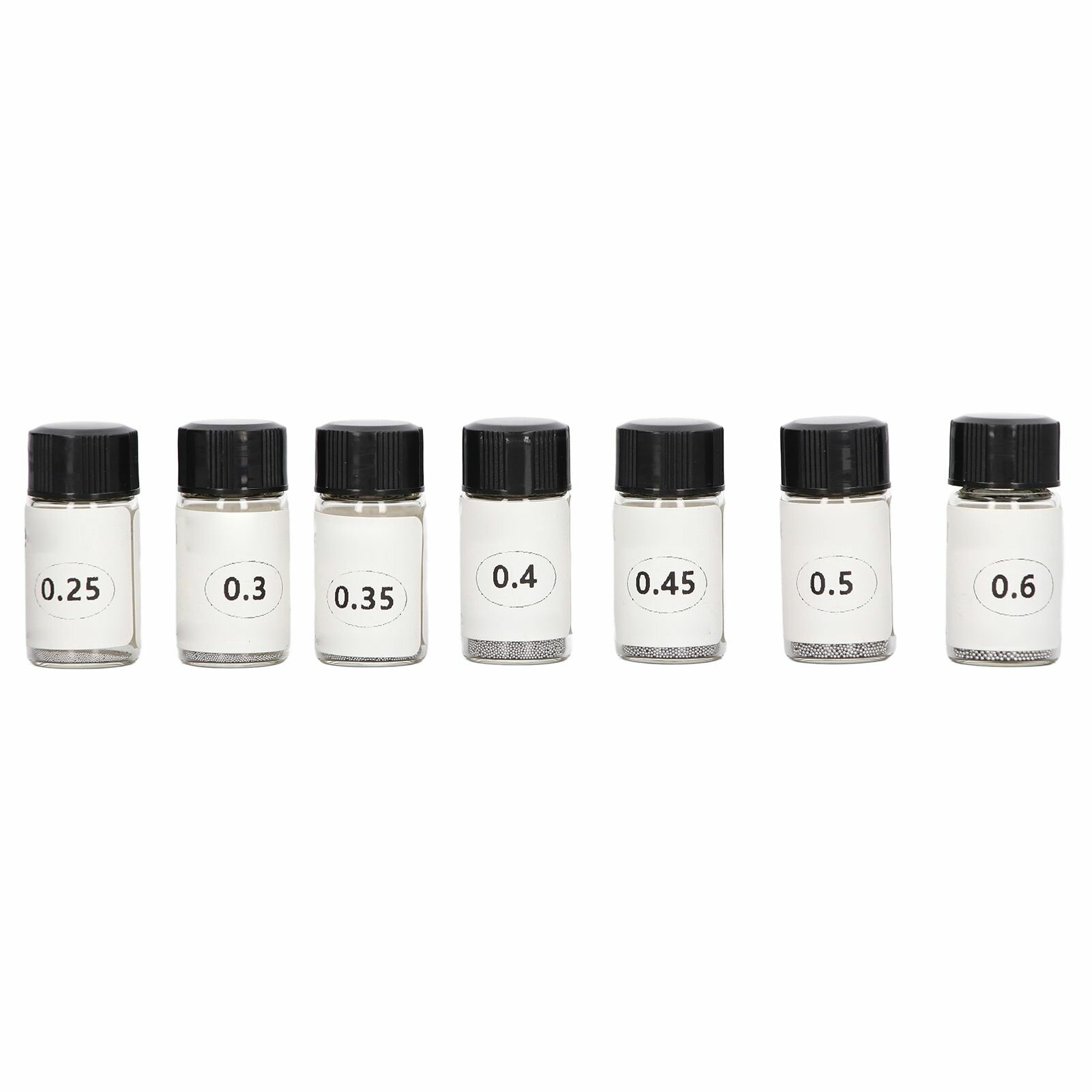 7 бутылок оловянных шариков для пайки BGA, 0,25 0,6 мм, для ремонта электроники