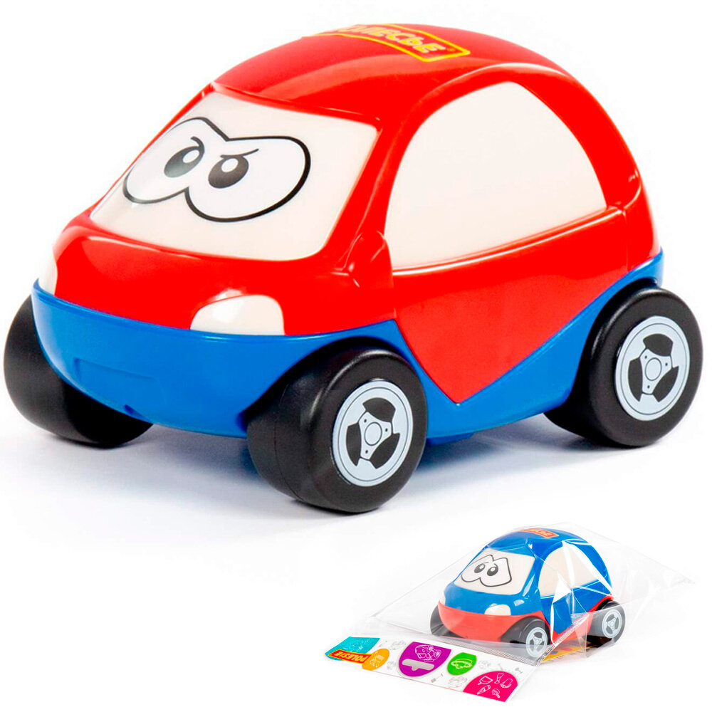 Машинка детская "Жук" 9 см / пластик, цвет в ассорт, для детей от 1 года