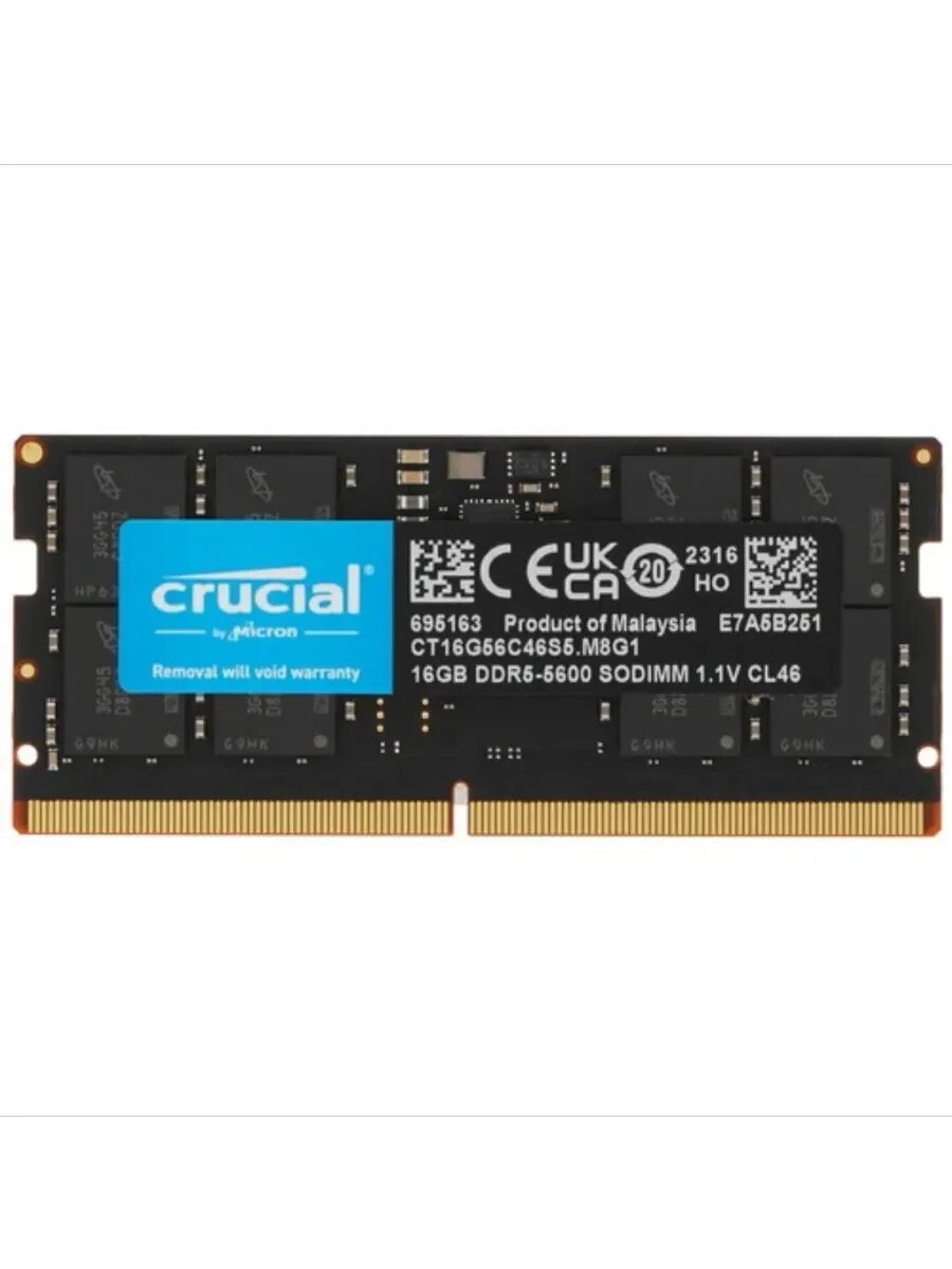 Оперативная память DDR5 SODIMM 16GB 5600MHz