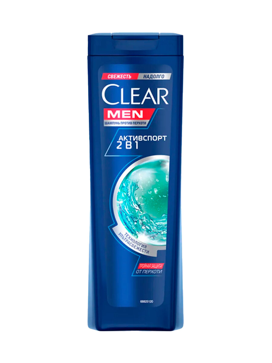 Шампунь CLEAR "Актив Спорт", для мужчин, без сульфатов и парабенов, 200мл