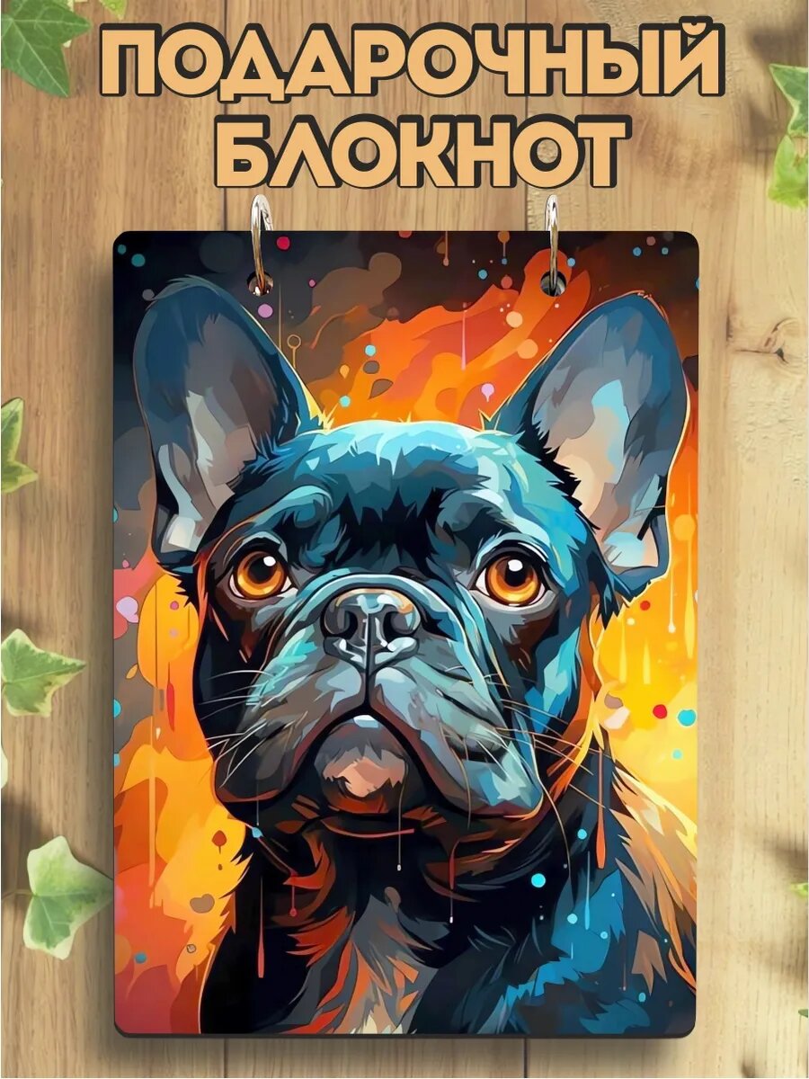 Подарочный блокнот "Французский бульдог"