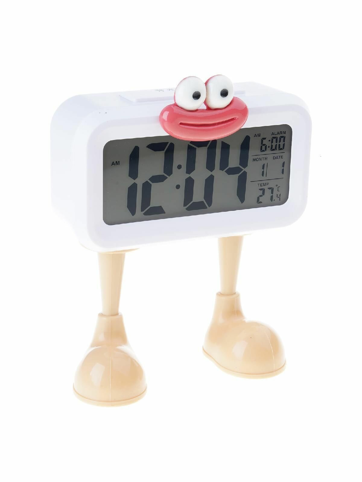 Будильник, Будильник Big mouth-белый патч big mouth на батарейках