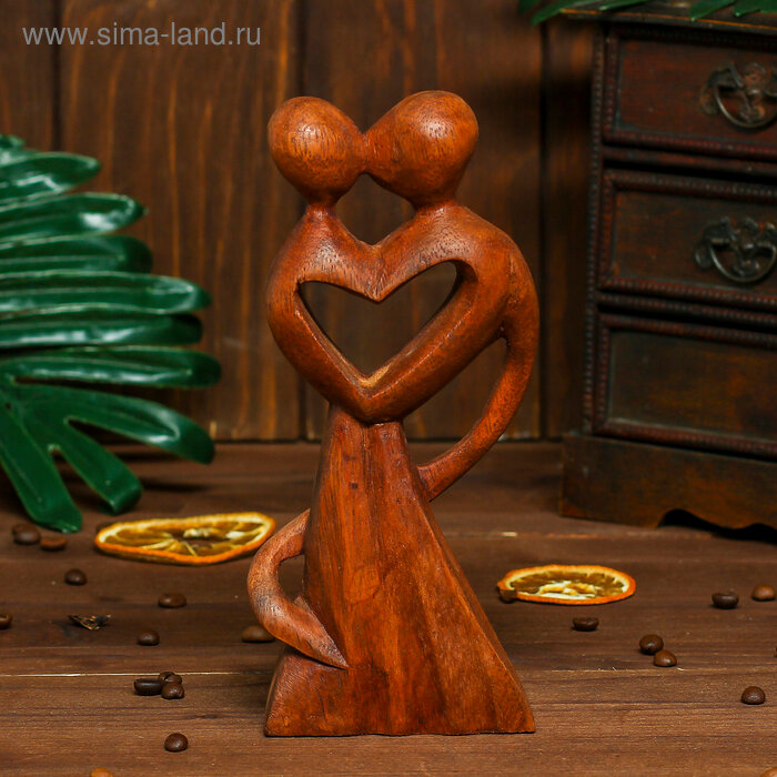 Сувенир дерево "Узы брака" коричневый цвет 20х9х3 см