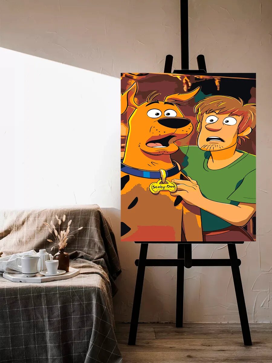 Картина по номерам Скуби Ду Шегги Мультфильм Животное