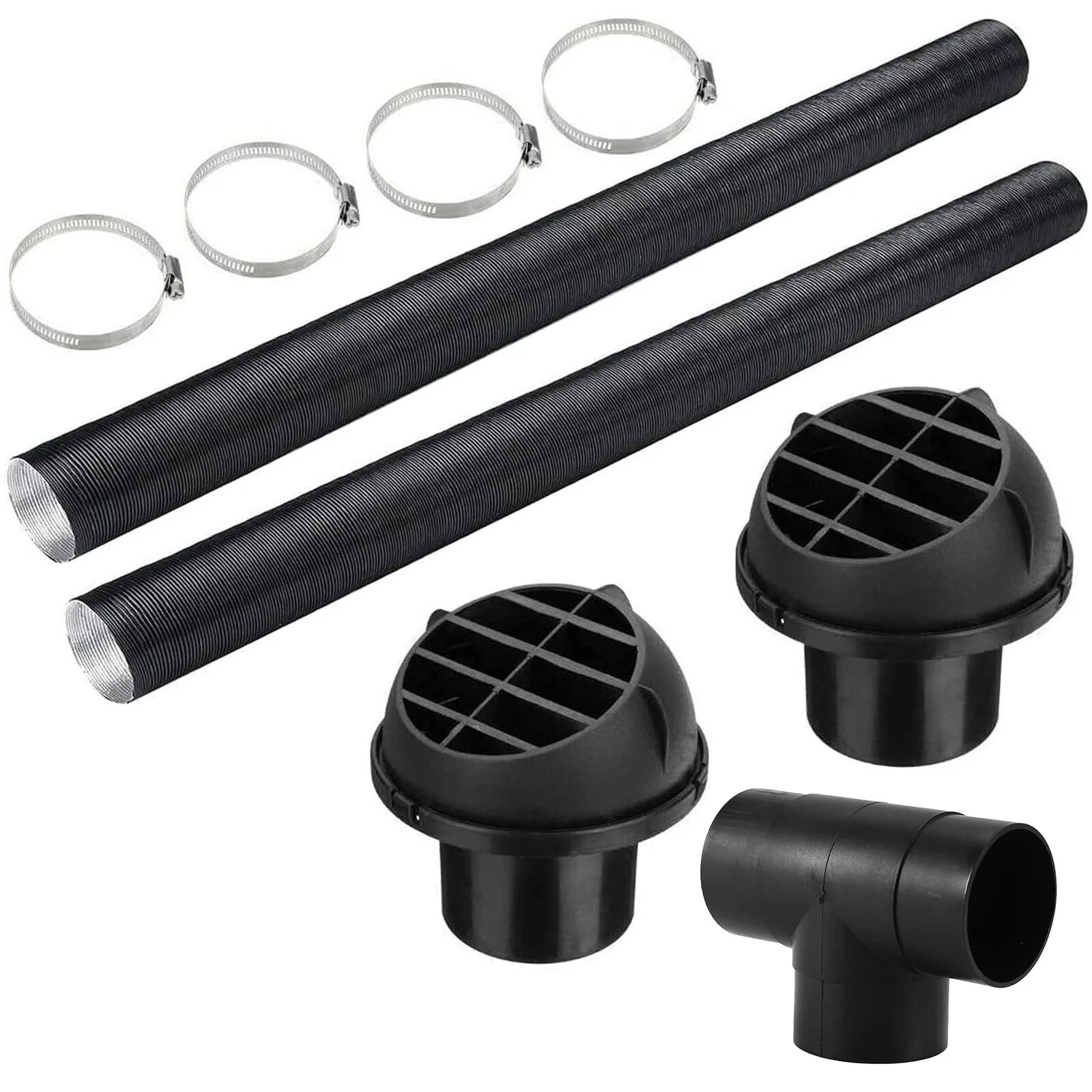 60 мм автомобильный обогреватель, трубка, воздуховод теплого воздуха, вентиляционный шланг, зажимы для Webasto Dometic Propex, дизельный воздушный парковочный автономный обогреватель