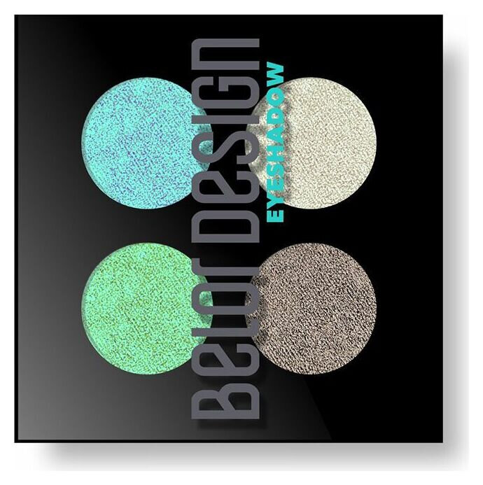 Тени для век Belor Design Тени 4-х цветные Delicate - Белорусская косметика