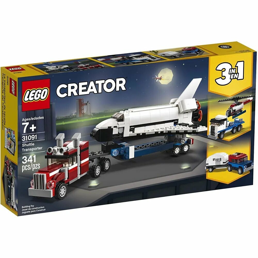 Конструктор Транспортер-шаттл LEGO Creator 3 в 1 31091