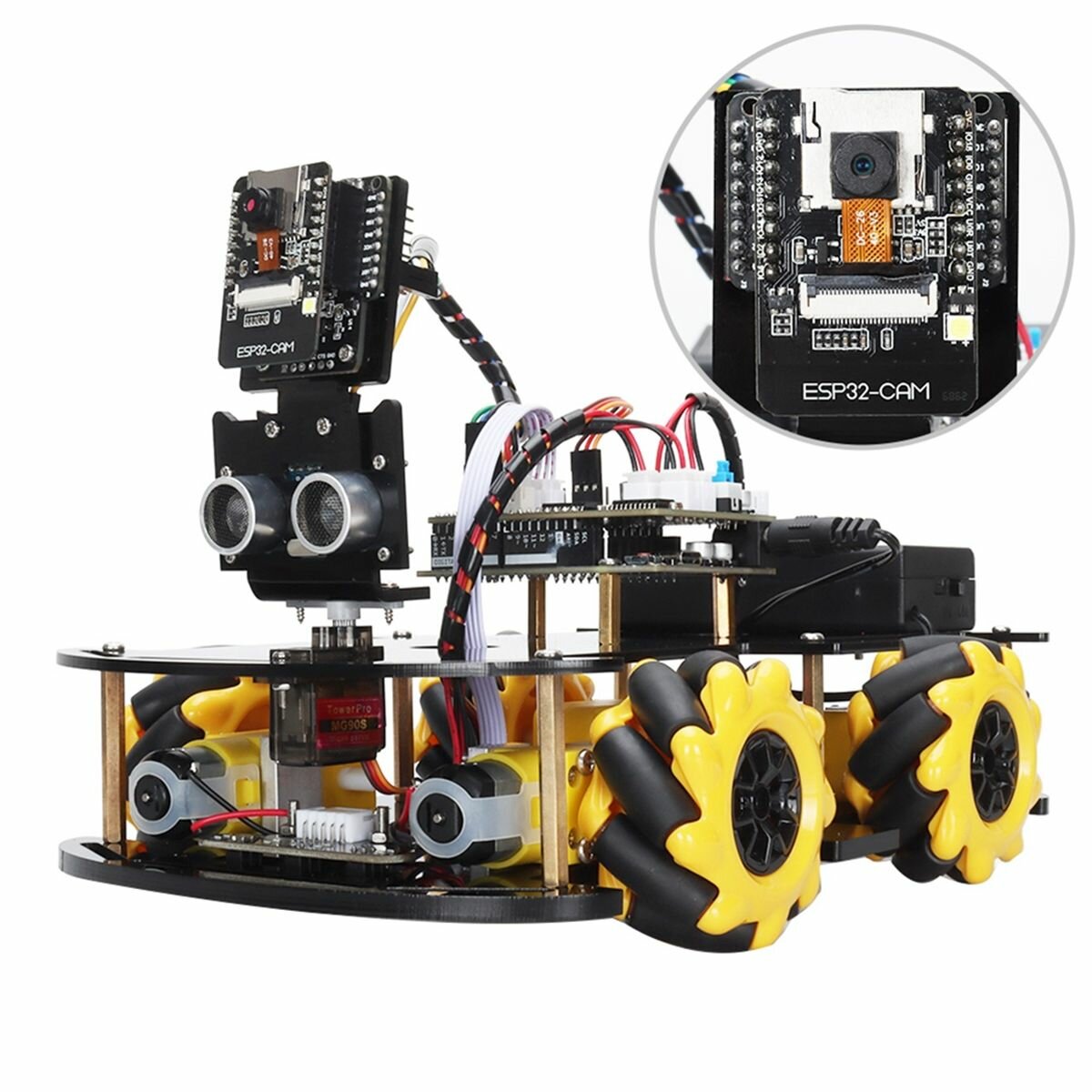 Комплект для программирования роботизированной машины с помощью ESP32 Cam